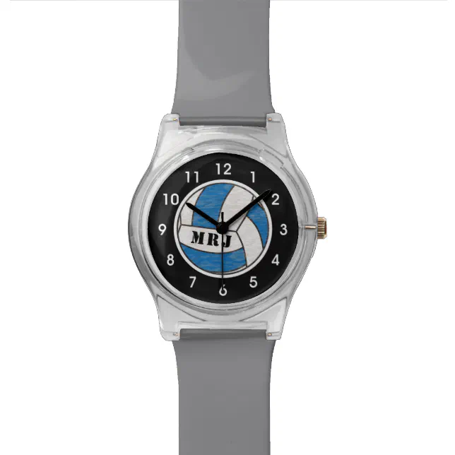 Custom Color Band Volleyball Watch | Zazzle