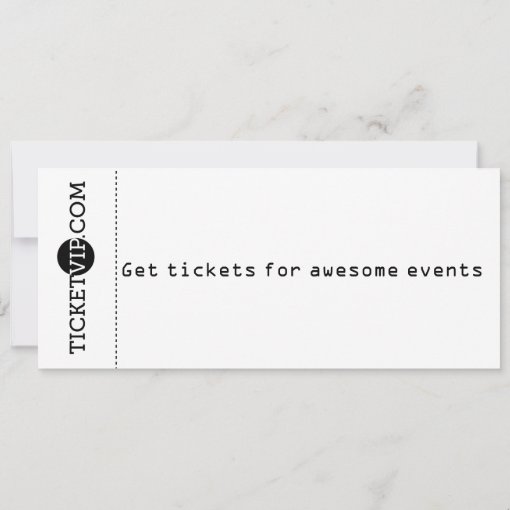 Custom Color Concert Ticket Party Invitation | Zazzle