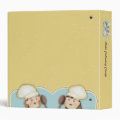 Custom color cute girl boy chef kids cookbook 3 ring binder | Zazzle