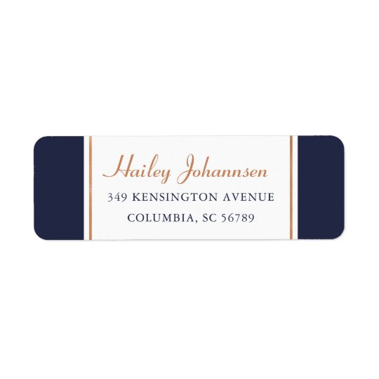 Custom Color Faux Foil Address Labels | Zazzle.com