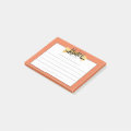 Custom color kudos employee recognition post-its post-it notes | Zazzle