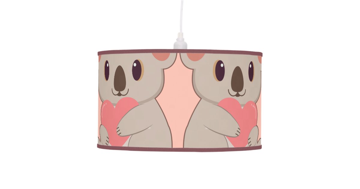 Custom Color Love Koala Table Lamp | Zazzle