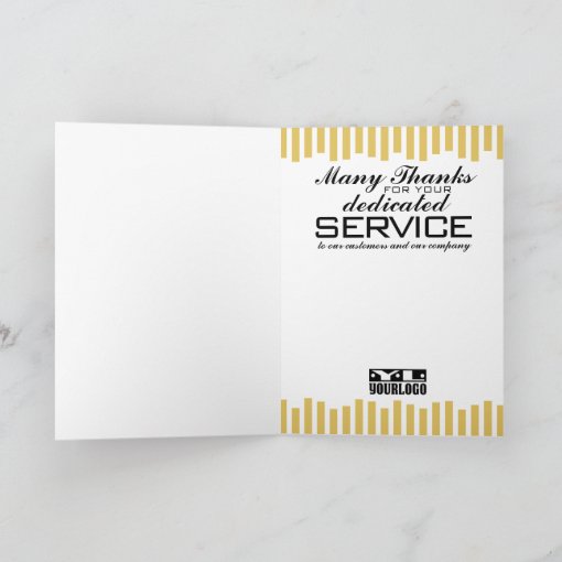 Custom color milestone employee anniversary card | Zazzle