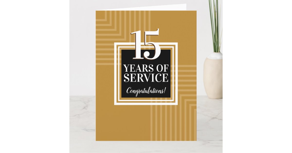 Custom color milestone employee anniversary card | Zazzle