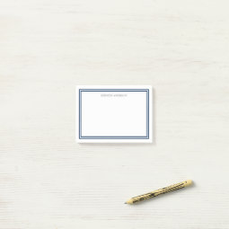 Custom Color Modern Classic Borders Personalized Post-it Notes | Zazzle