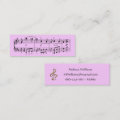 Custom Color Musical Notes Profile Card | Zazzle