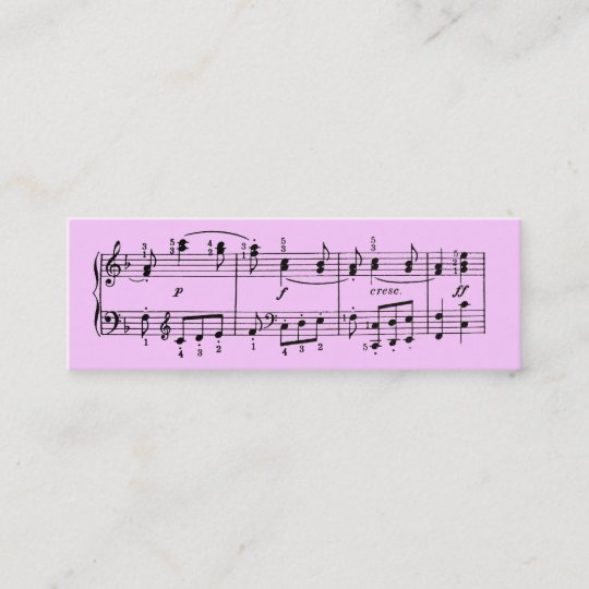 Custom Color Musical Notes Profile Card | Zazzle.com