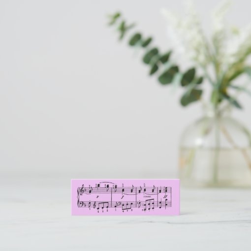 Custom Color Musical Notes Profile Card | Zazzle