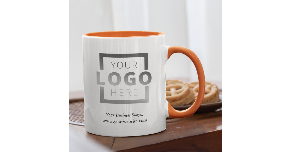 Custom Color Promotional Business Logo Branded Mug | Zazzle