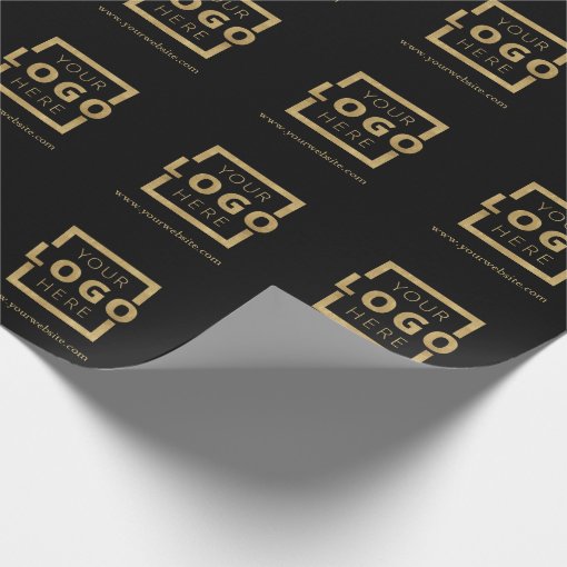 Custom Color Promotional Business Logo Branded Wrapping Paper | Zazzle
