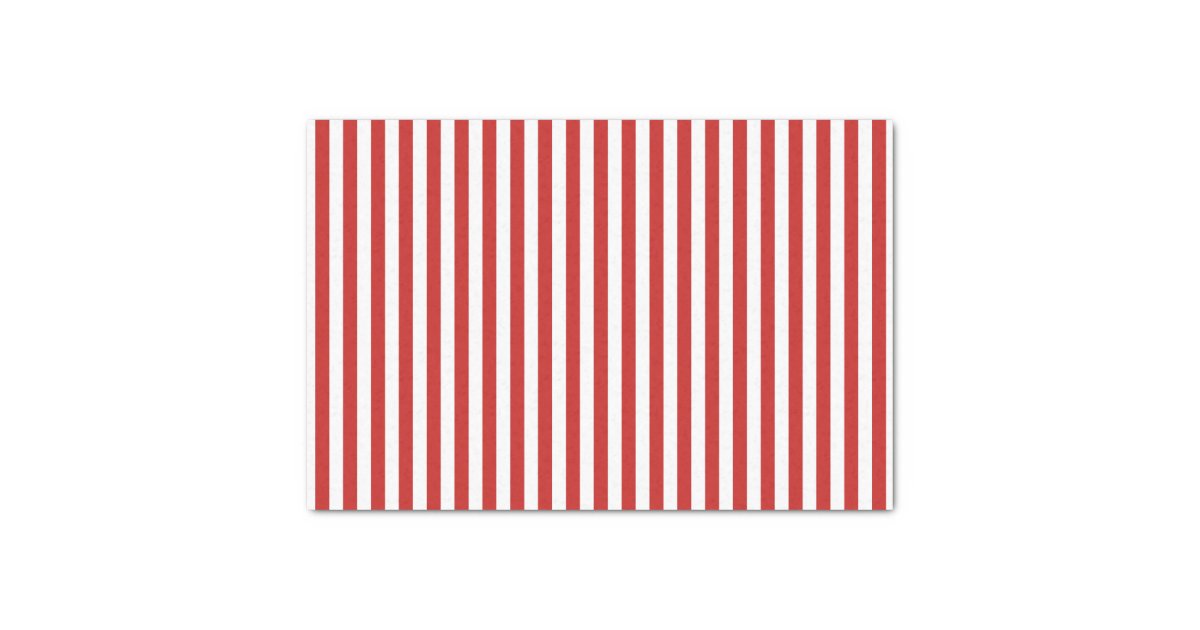Custom Color Red And White Striped Tissue Paper | Zazzle