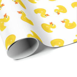 Custom Color, Rubber Duck Wrapping Paper | Zazzle
