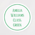 Custom Colored Sibling Back To School Clothes Labels | Zazzle