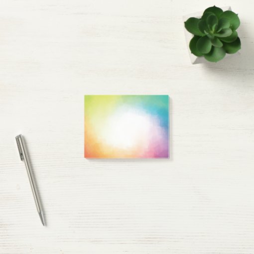 Custom Colorful Abstract Artwork Modern Template Post-it Notes | Zazzle