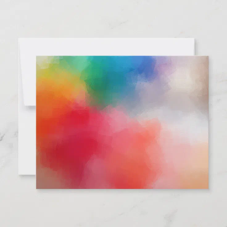 Custom Colorful Abstract Blank Elegant Template | Zazzle