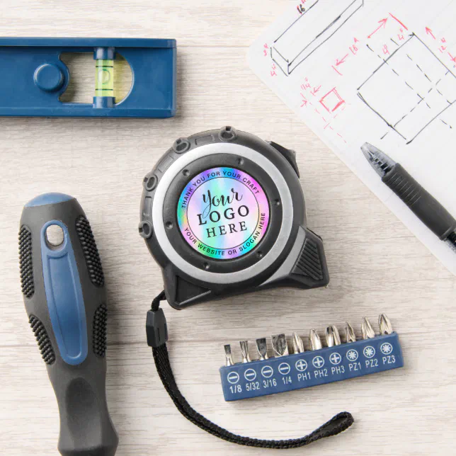 Custom Colorful Corporate Gifts Business Logo Tape Measure | Zazzle