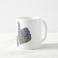 Custom Colorful Prism Thumbs Up Coffee Mug | Zazzle