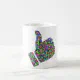 Custom Colorful Prism Thumbs Up Coffee Mug | Zazzle
