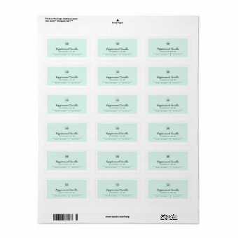 Custom Colors Add Logo Script Lines Product Label | Zazzle