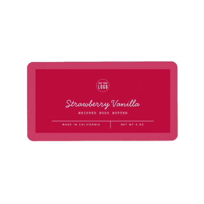 Custom Colors Add Logo Script Lines Product Label Zazzle Com