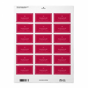 Custom Colors Add Logo Script Lines Product Label | Zazzle