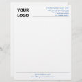 Custom Colors Business Logo Ingo Office Letterhead | Zazzle