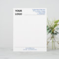 Custom Colors Business Logo Ingo Office Letterhead | Zazzle