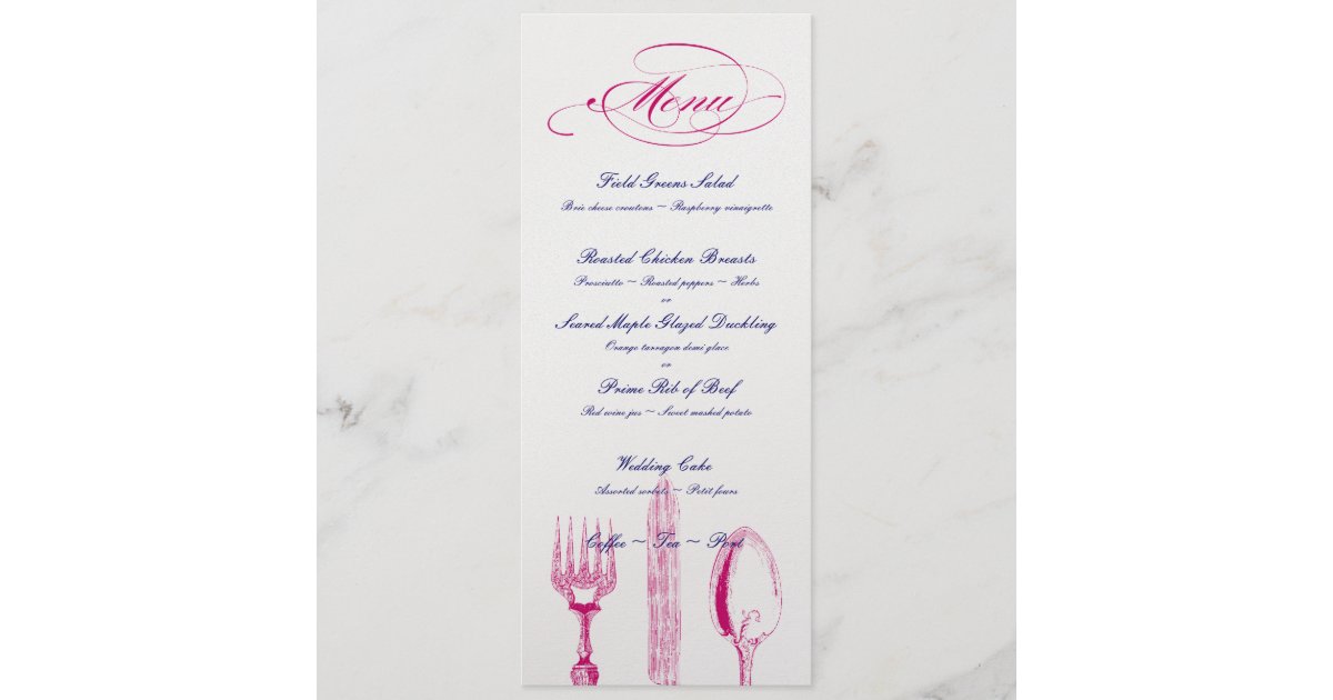 Custom Colors Menu | Zazzle