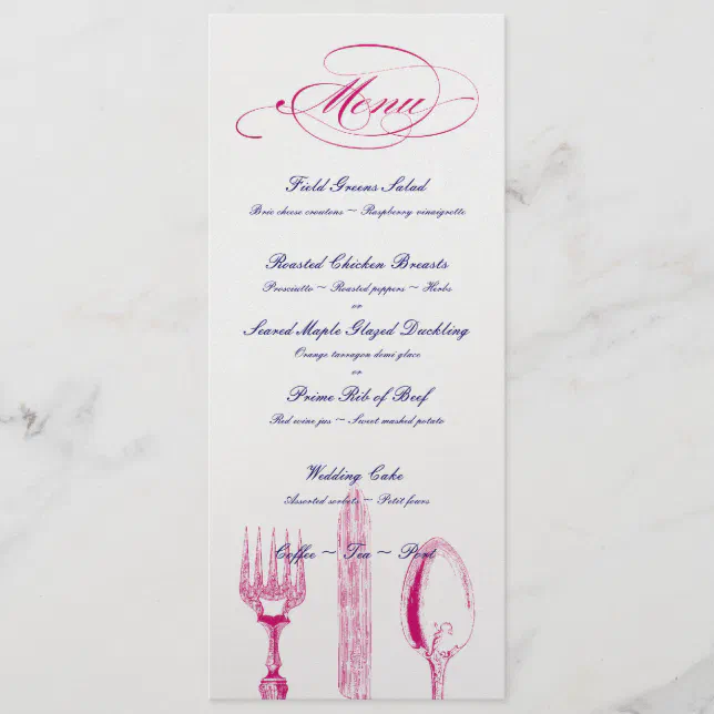 Custom Colors Menu | Zazzle