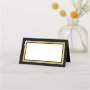 Custom Colors with Classic Gold Border Place Card | Zazzle