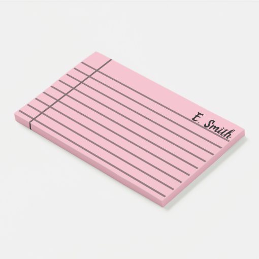 Custom Colour Personalized Large Post-it Notes | Zazzle