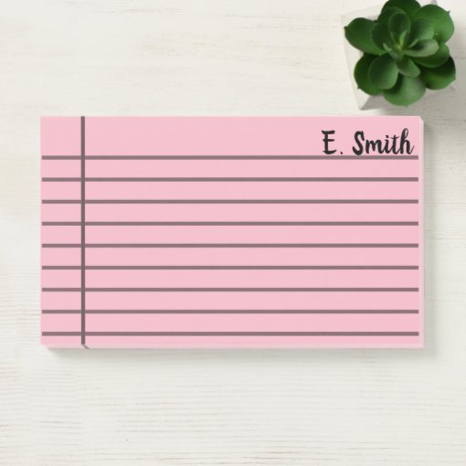 Custom Colour Personalized Large Post-it Notes | Zazzle
