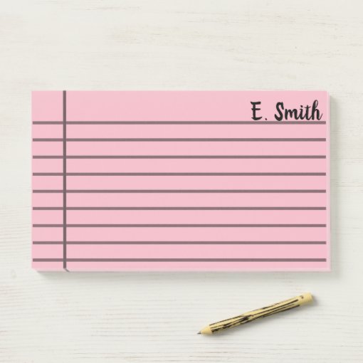 Custom Colour Personalized Large Post-it Notes | Zazzle