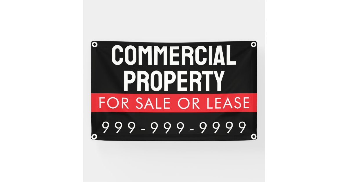 Custom Commercial Space Lease Sign Business | Zazzle