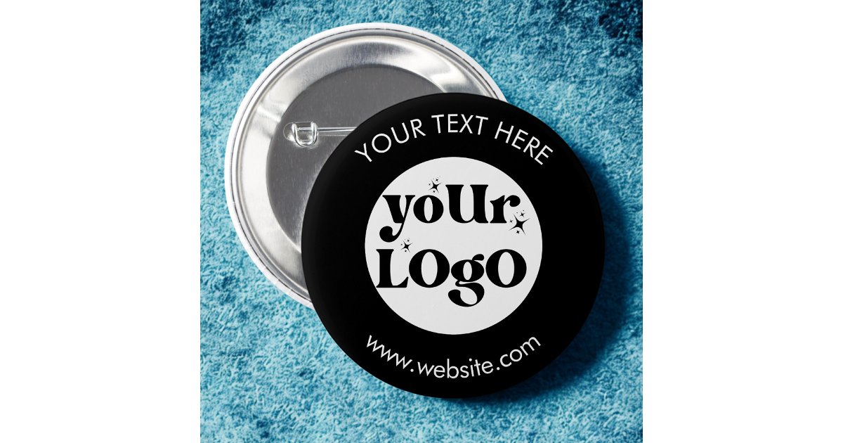 Custom Company Branded Business Logo Button | Zazzle