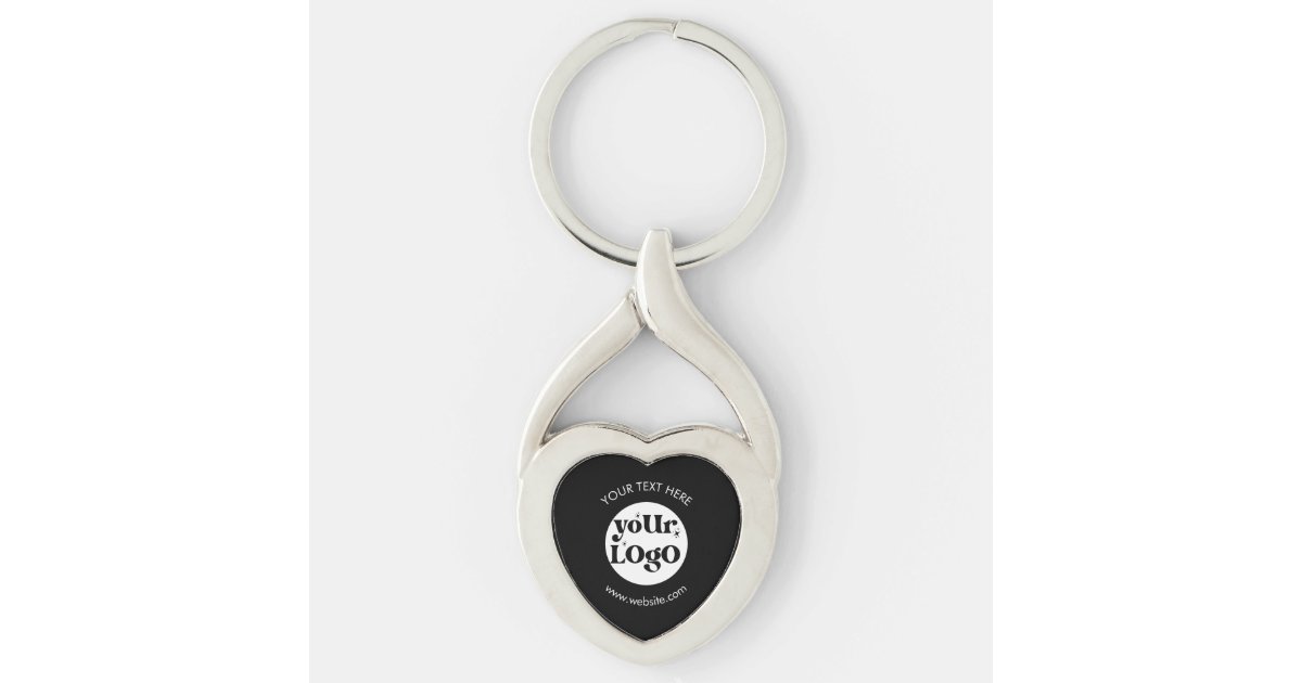 Custom Company Branded Business Logo Keychain | Zazzle