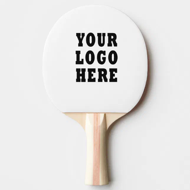 Custom Company Business Brand Logo Ping Pong Paddle | Zazzle
