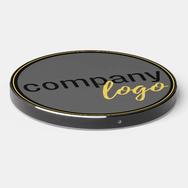 CUSTOM COMPANY BUSINESS BRANDED LOGO WIRELESS CHARGER | Zazzle
