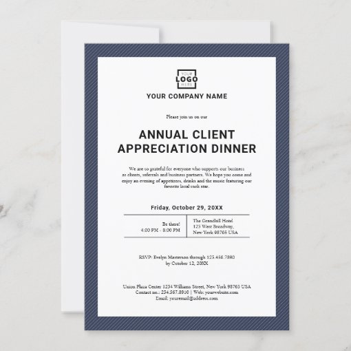 Custom Company Business Corporate Event Party Invitation | Zazzle