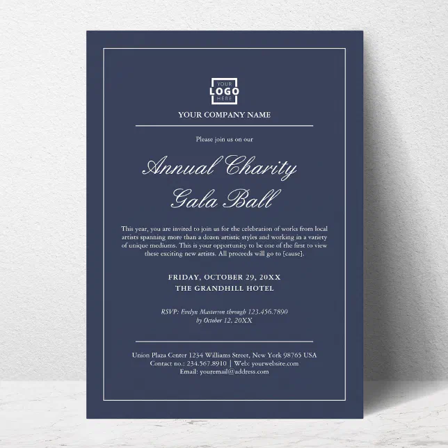 Custom Company Business Corporate Event Party Invitation | Zazzle