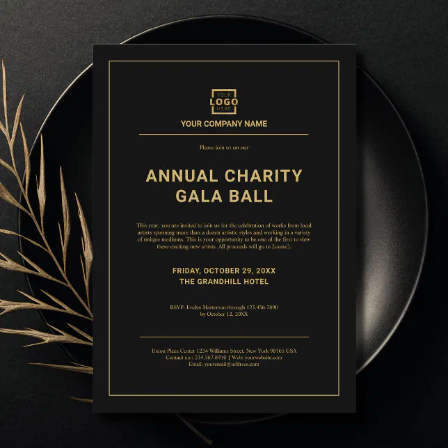 Custom Company Business Corporate Event Party Invitation | Zazzle