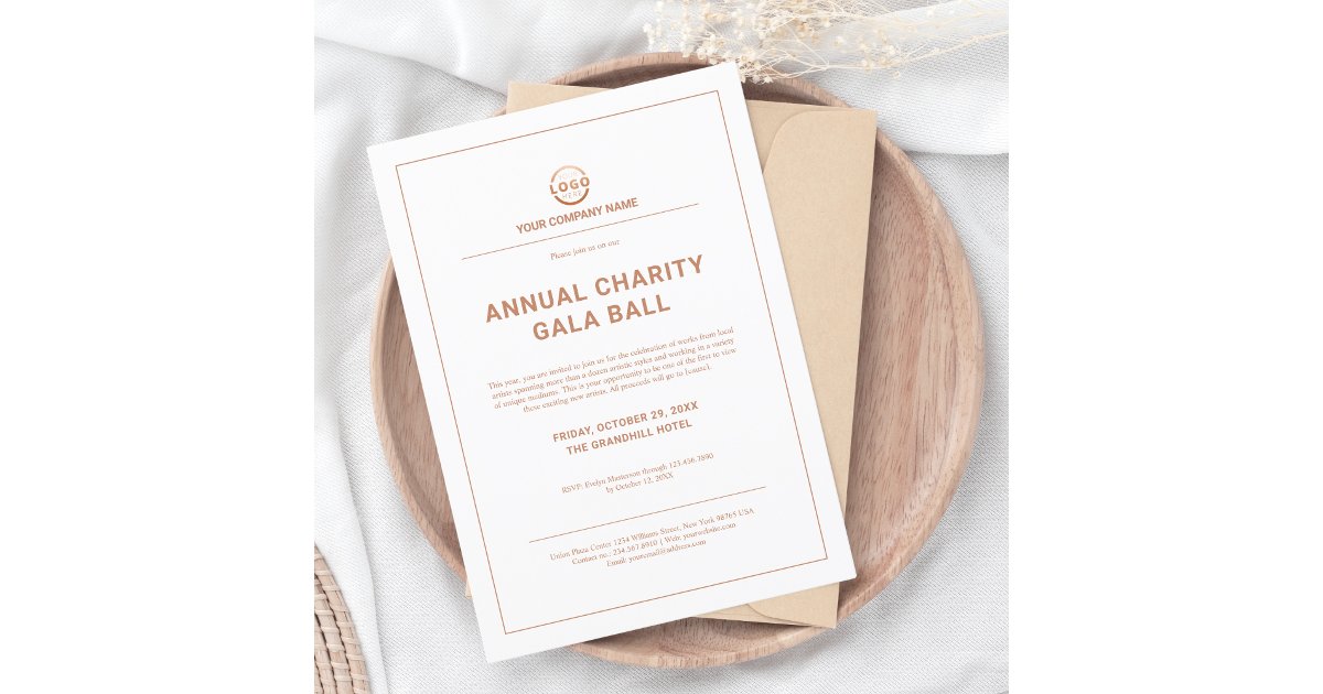 Custom Company Business Corporate Event Party Invitation | Zazzle