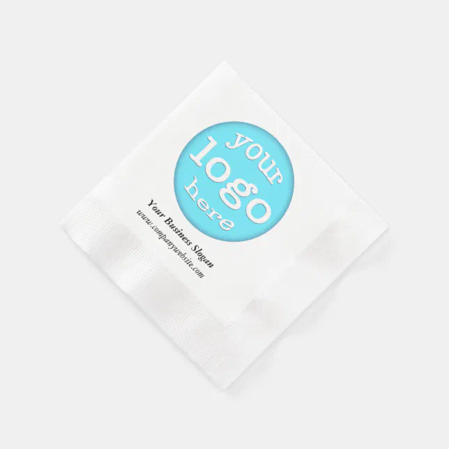 Custom Company Business Event Logo Promotion Paper Napkins | Zazzle