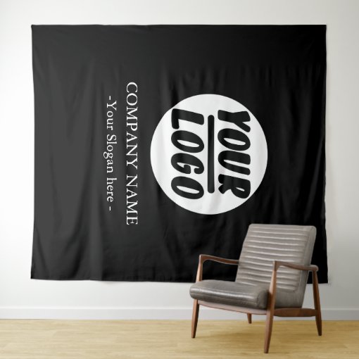 Custom Company business Logo Backdrop For Events | Zazzle
