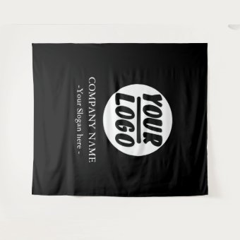 Custom Company business Logo Backdrop For Events | Zazzle