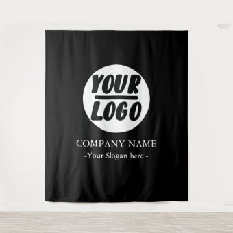 Custom Company business Logo Backdrop For Events | Zazzle