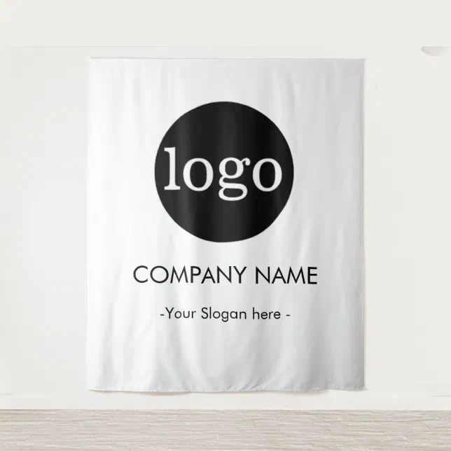 Custom Company business Logo Backdrop For Events | Zazzle