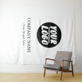 Custom company business logo Backdrop For Events | Zazzle