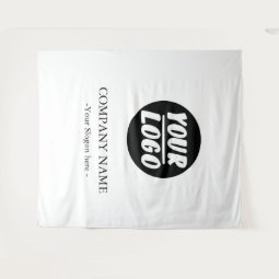 Custom company business logo Backdrop For Events | Zazzle