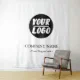 Custom company business logo Backdrop For Events | Zazzle